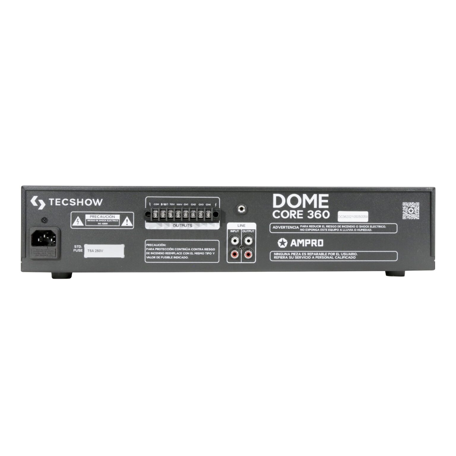 Dome Core 360 Amplificador de Linea 4 zonas 360W - La Casa del Músico